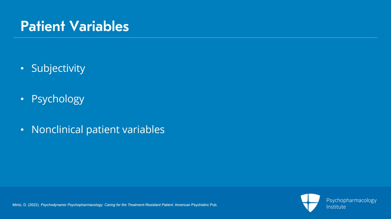 Knowing the Patient | Psychopharmacology Institute